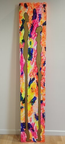 Nématoïdes by Delphine Dessein (2025) : Painting Acrylic, Gilding on ...