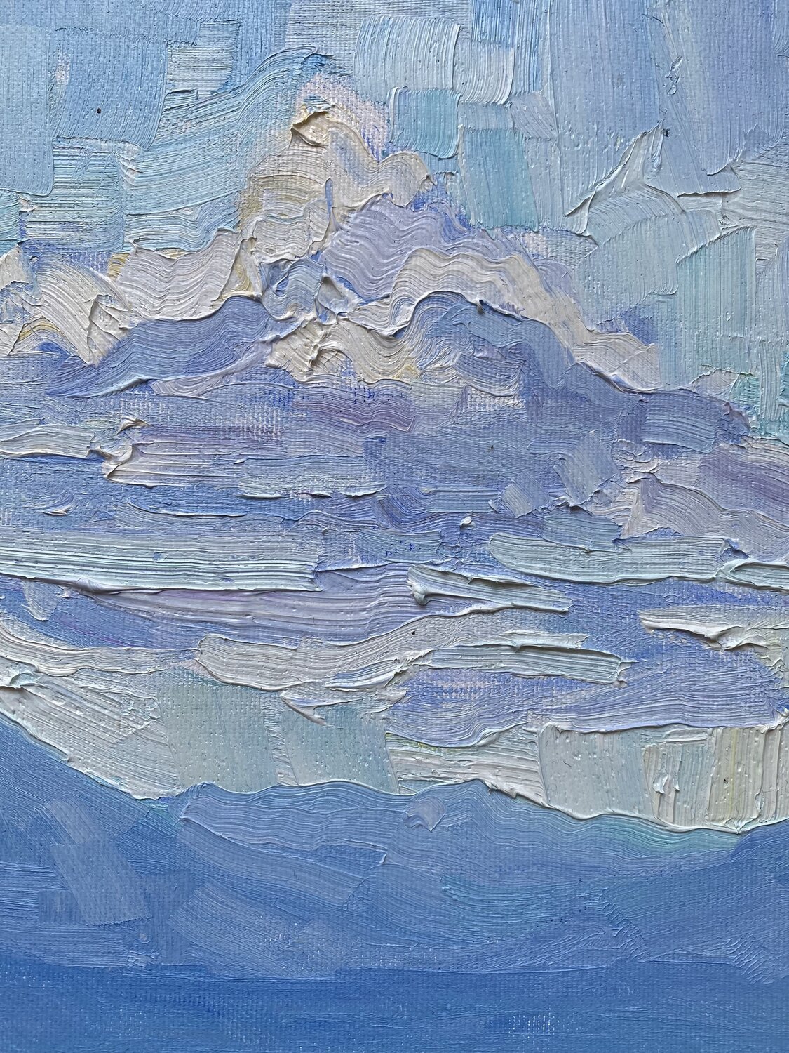 Summer evening on Lake Garda by Genia Sheyn (2022) : Painting Oil on ...