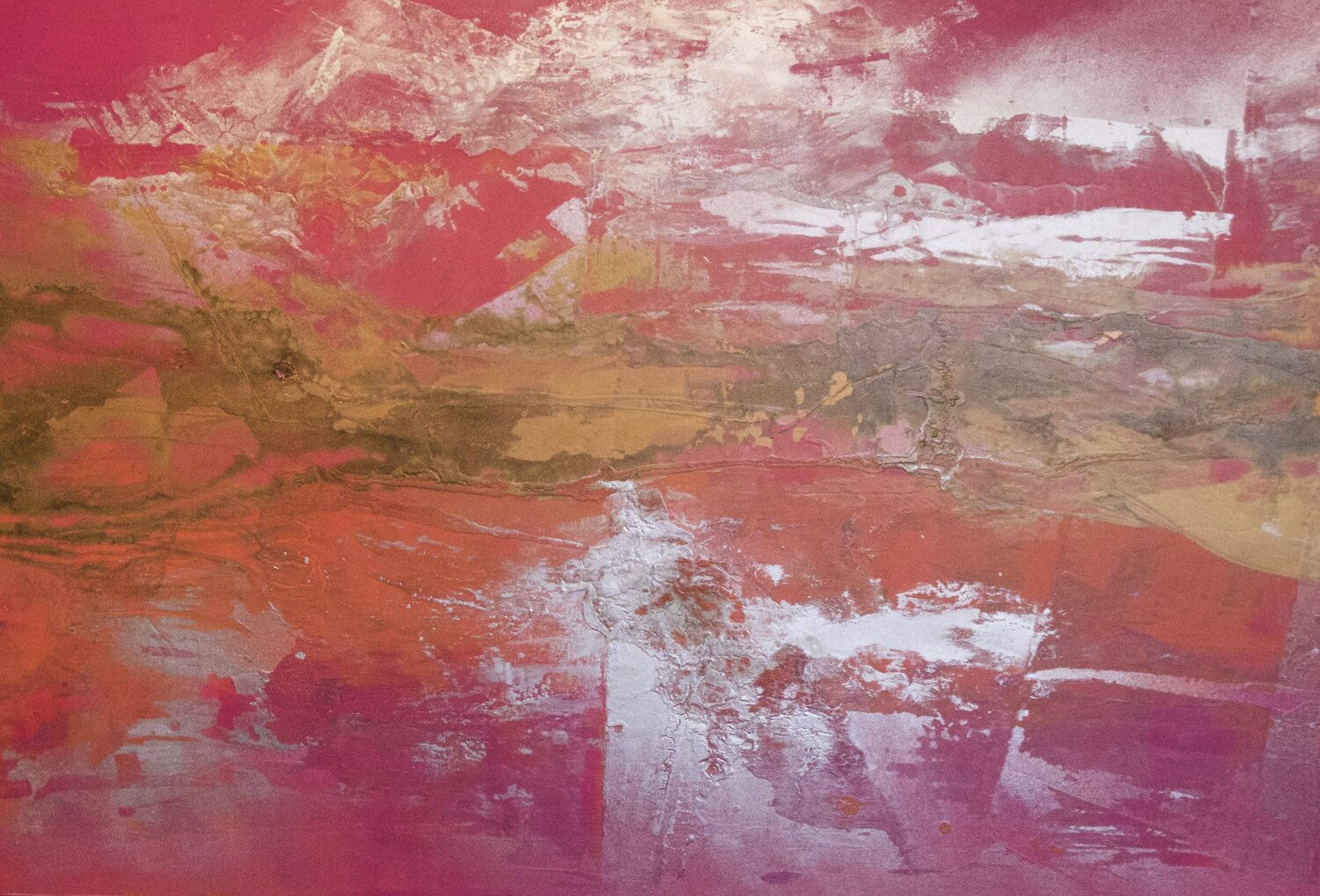 Magenta Journey by Mary Barr Rhodes (2021) : Painting Acrylic on Canvas ...