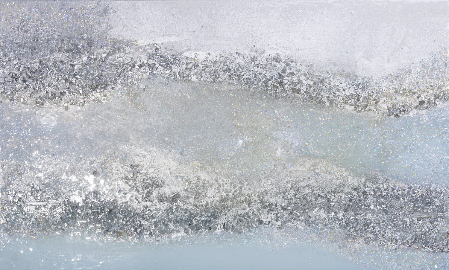 Arctic Ice by Mary Barr Rhodes (2022) : Painting Acrylic, Resin on ...