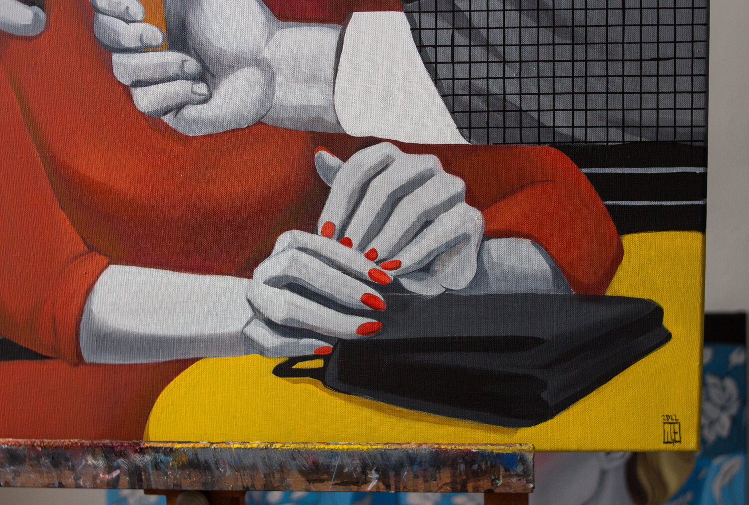 Redhead - girl, sexy, metamodern, modern by Katya Schepina (2022) : Painting Acrylic, Oil on ...