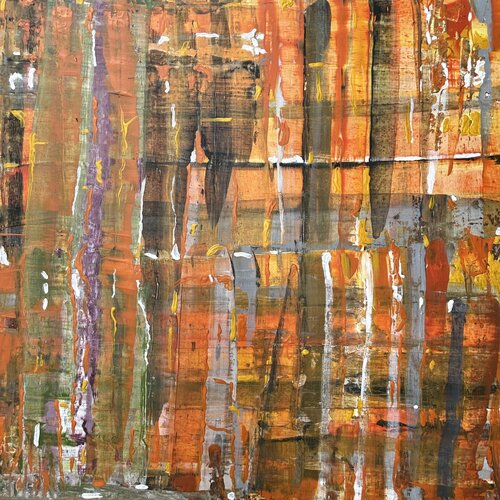 Sunset symphony, Abstract Expressionism, Vibrant Colors, Sunset Palette ...