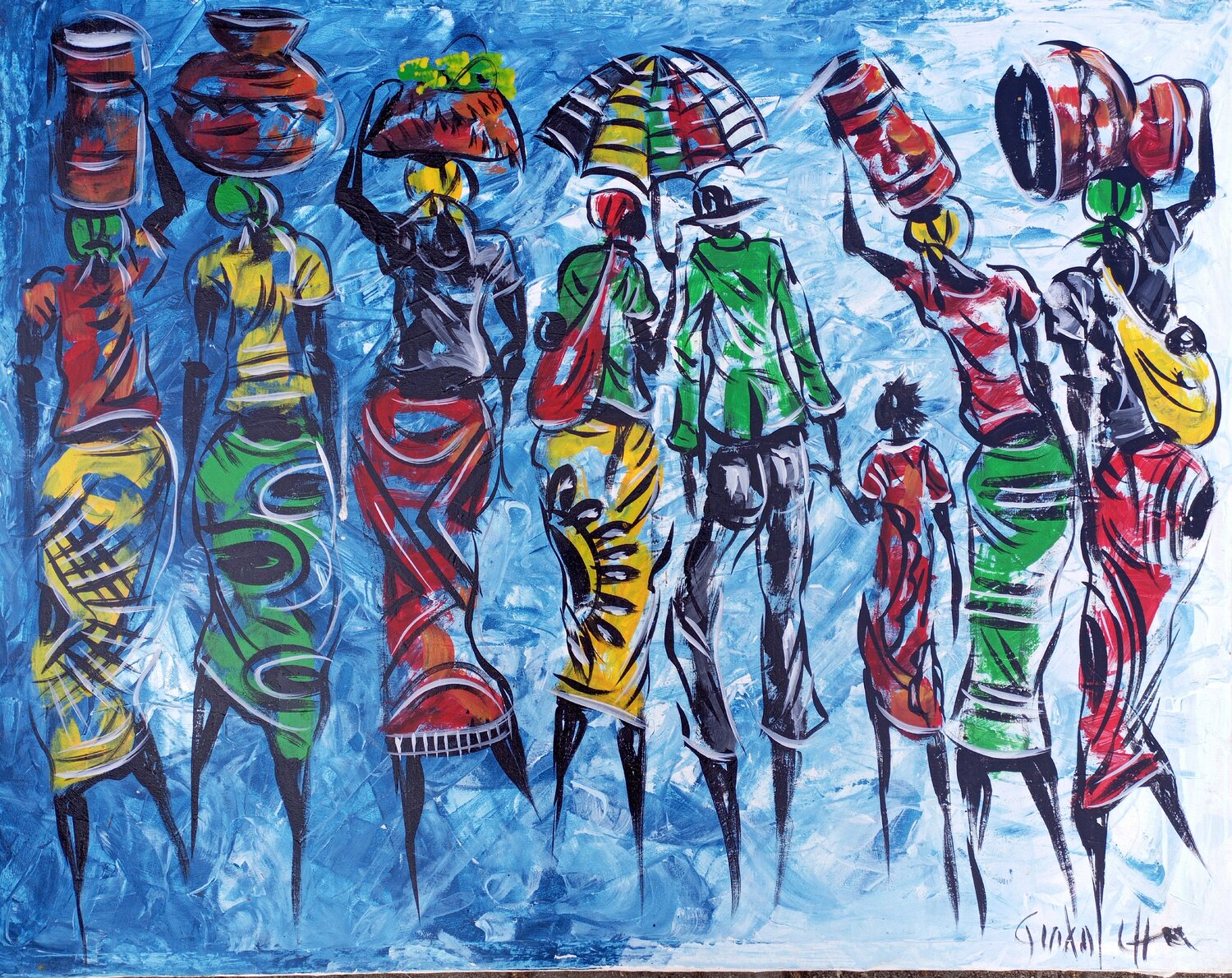 African Tribal Man Painting