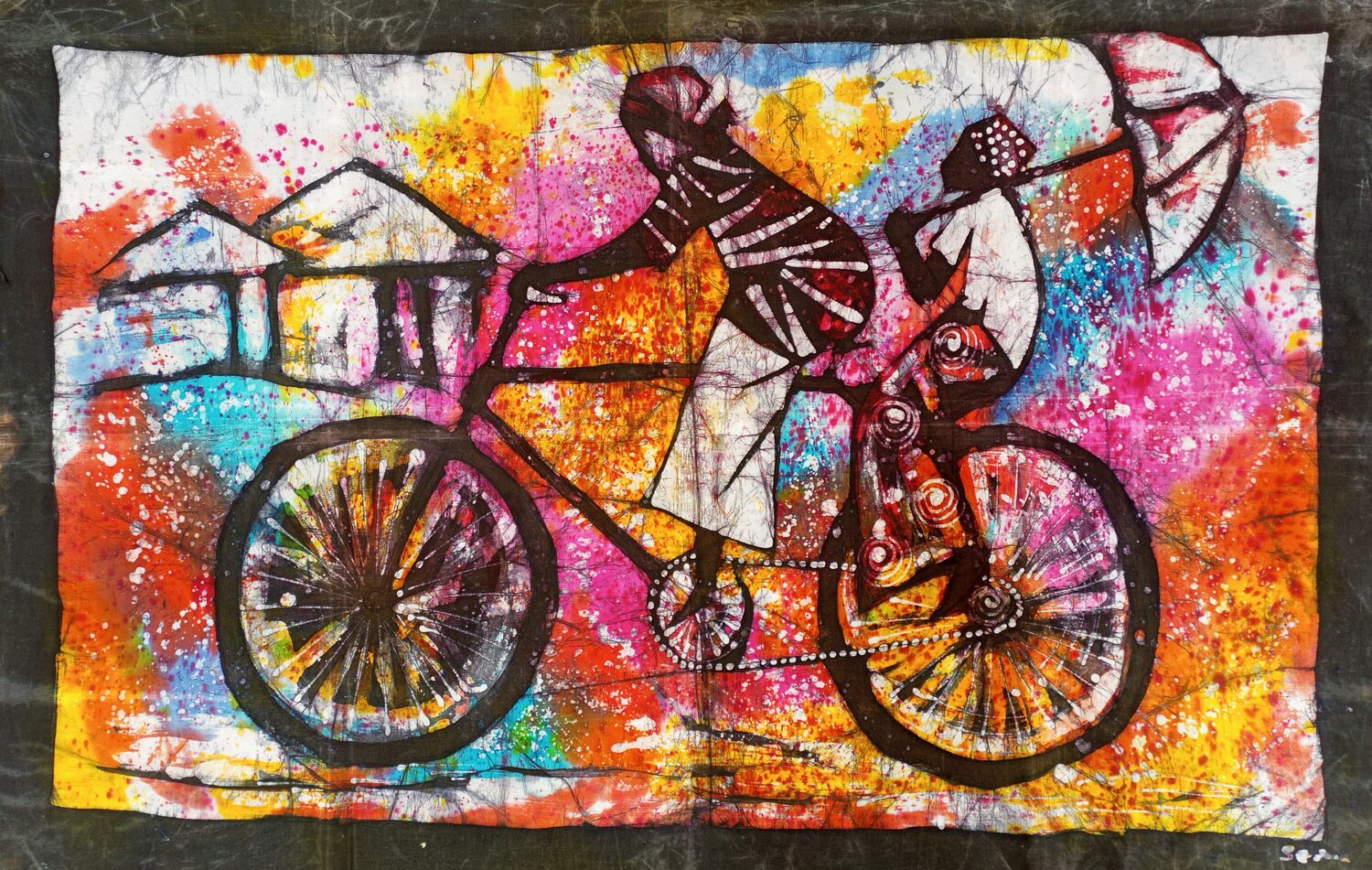 Cyclist Abstract Artwork