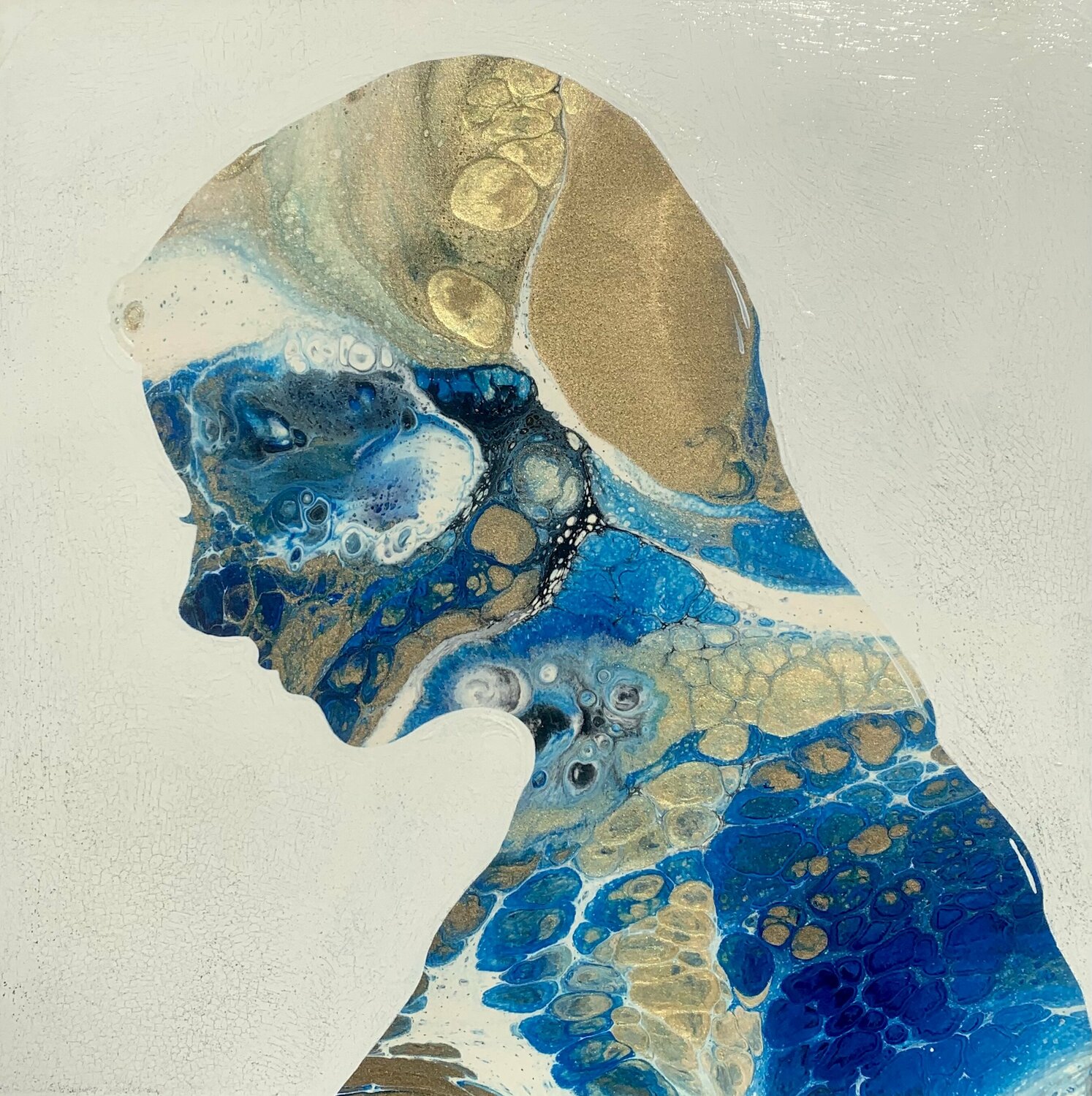 Flow Cameo III by Christopher Peter (2021) : Painting Acrylic, Oil on ...