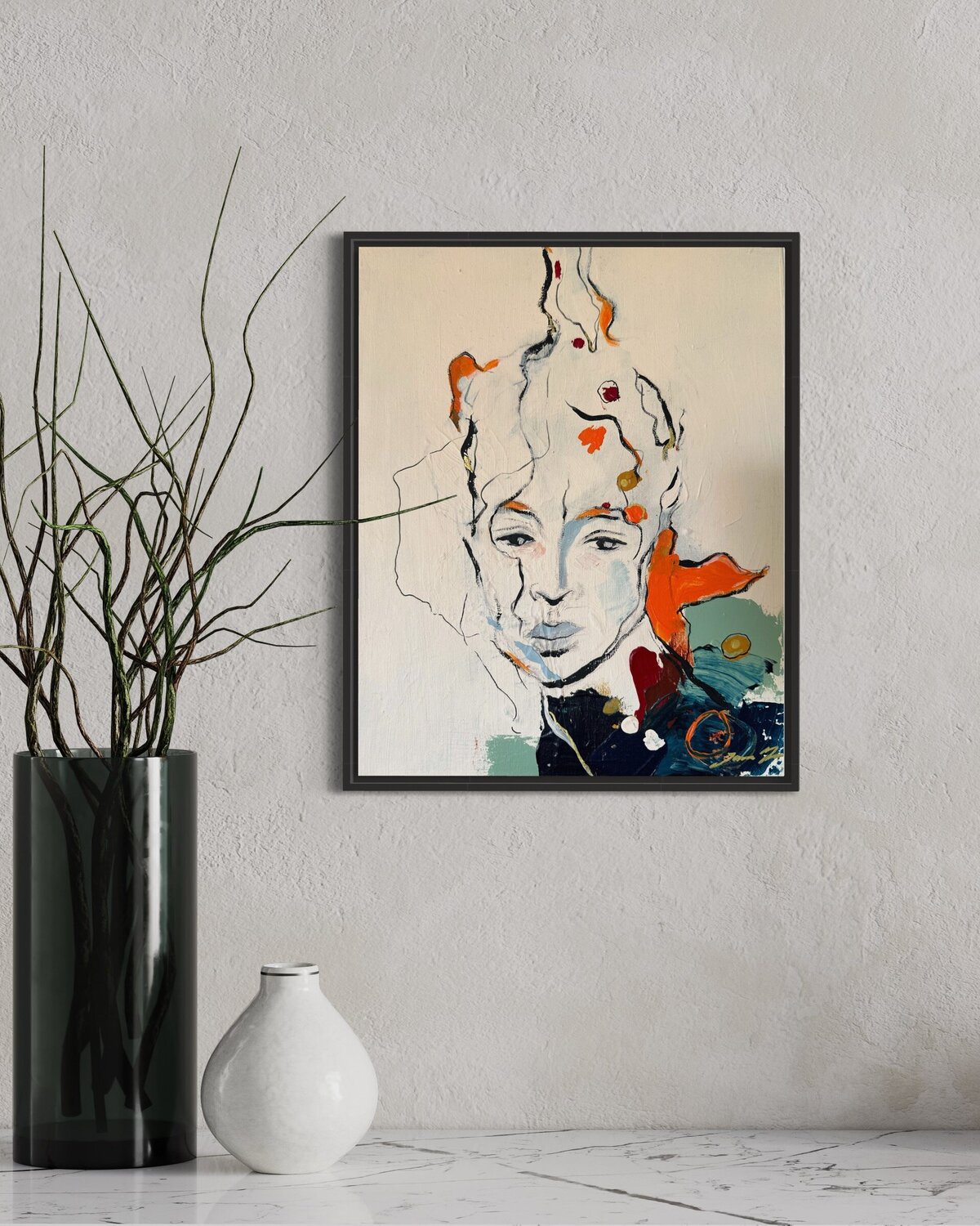 The Interface by Jasmin Yli-Huhtala (2025) : Painting Acrylic on Canvas ...