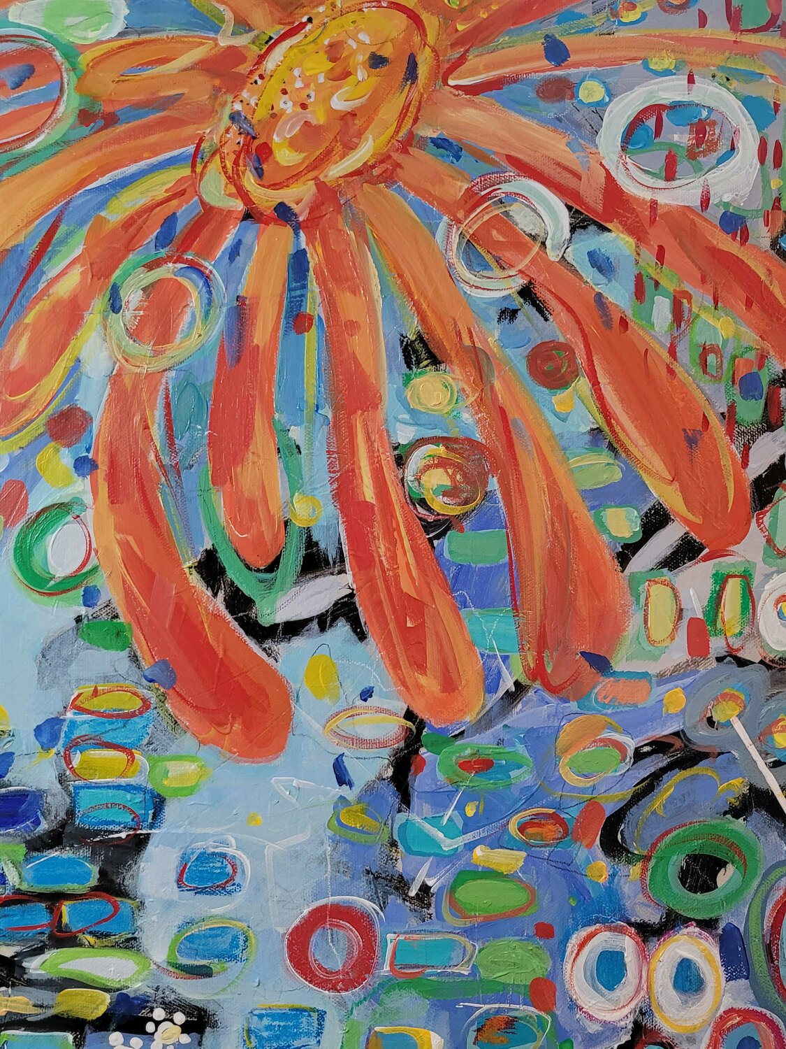 Heaven In Wildflowers von Sharon Trickett (2022): Malerei Acryl auf ...