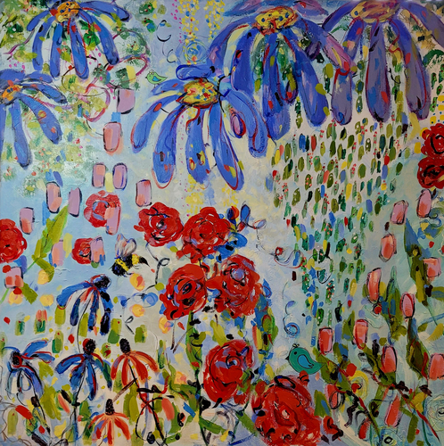 Cover Me In Sunshine by Sharon Trickett (2022) : Painting Acrylic on ...