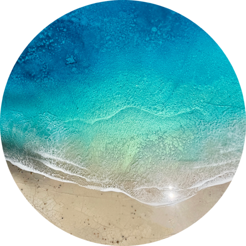 Shallow Waters, Deep Sentiments door Ana Hefco (2025) : Schilderij ...