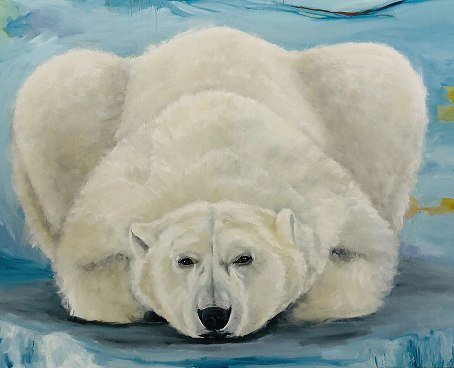 Nanuuk by Lucie Leduc (2021) : Painting Oil on Canvas - Singulart