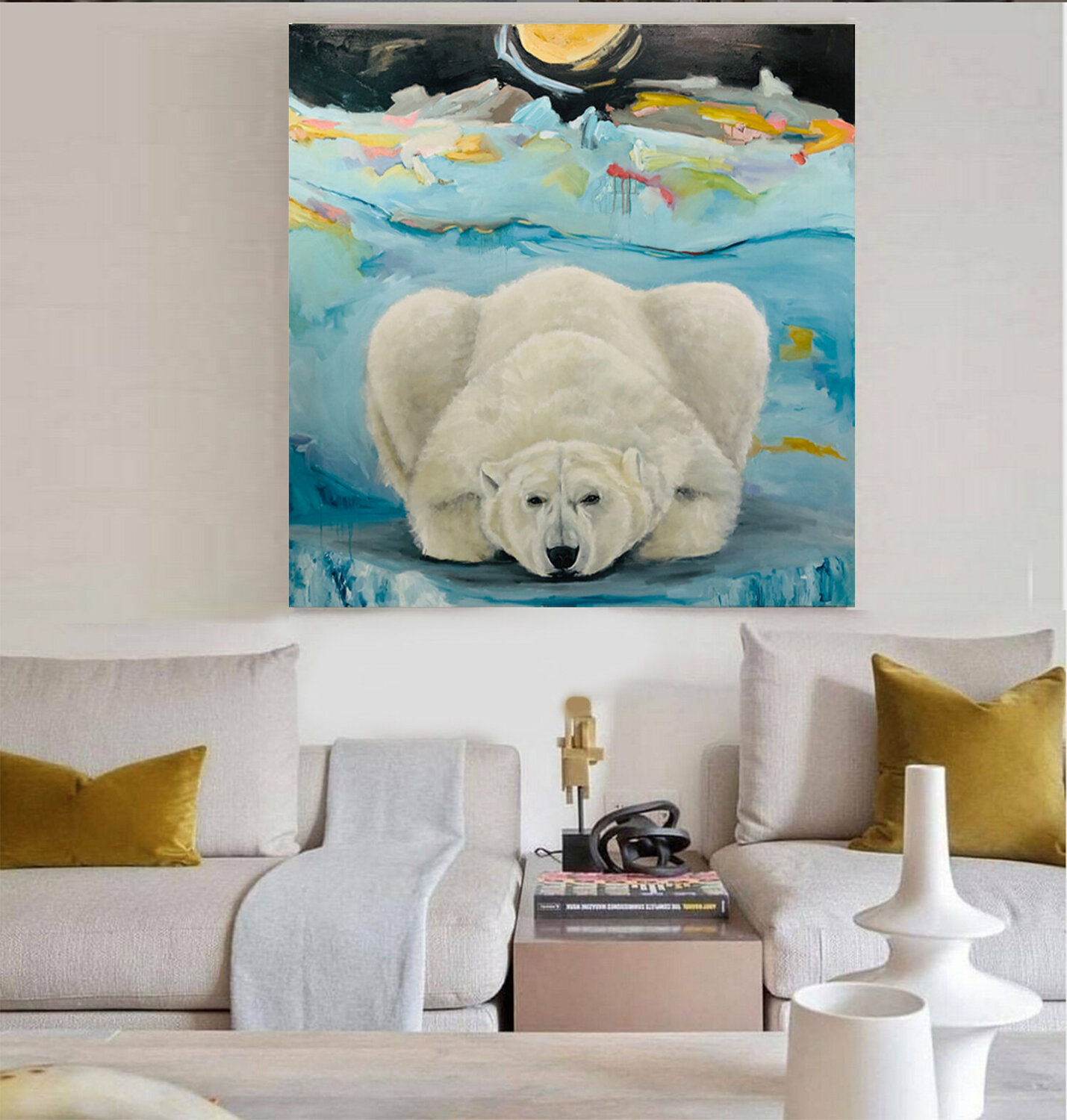 Nanuuk by Lucie Leduc (2021) : Painting Oil on Canvas - Singulart