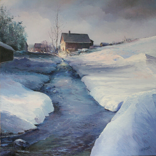 Le ruisseau des Secs by Jacques Majos (2013) : Painting Oil on Canvas ...