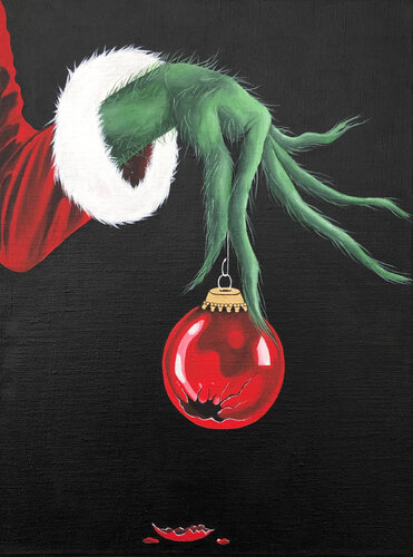 Grinch’s Christmas Mischief by Victo (2024) : Painting Acrylic on ...