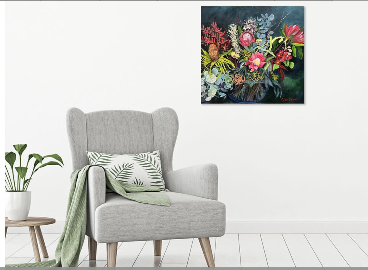 Australian Native Bouquet by Cathy Gilday (2024) : Painting Acrylic ...