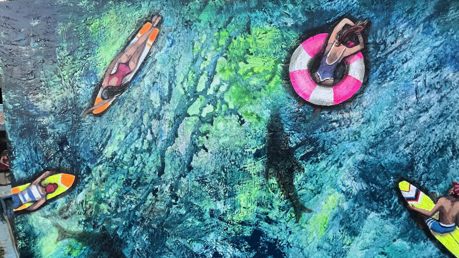 The Deep Awaits de Maria Kireev (2025) : Peinture Acrylique sur Toile - Singulart