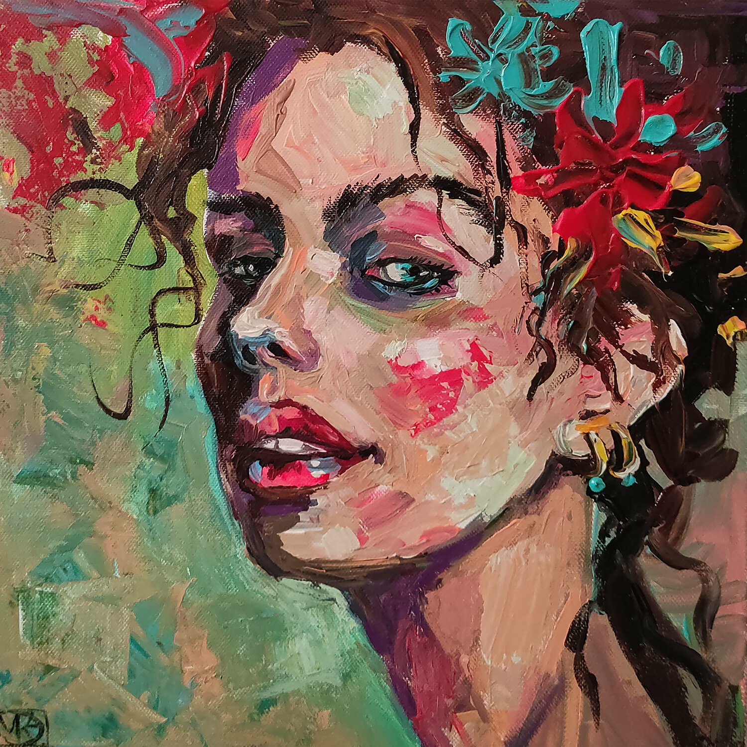 Megan by Maria Kireev (2021) : Painting Acrylic on Canvas - Singulart