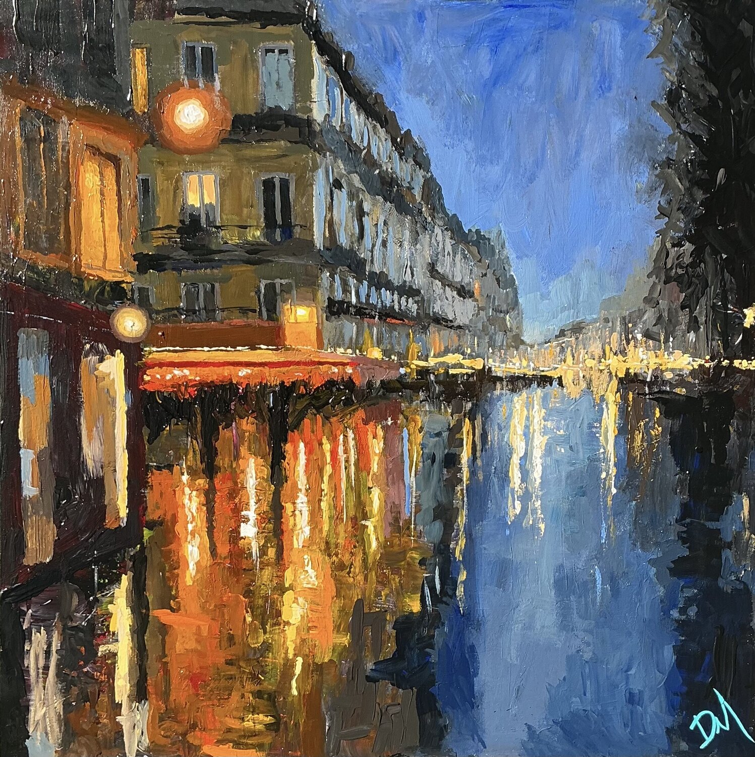 Reflets, Lumière, Paris de Daniel Murgatroyd (2025): Pintura Acrílico en Lienzo - Singulart