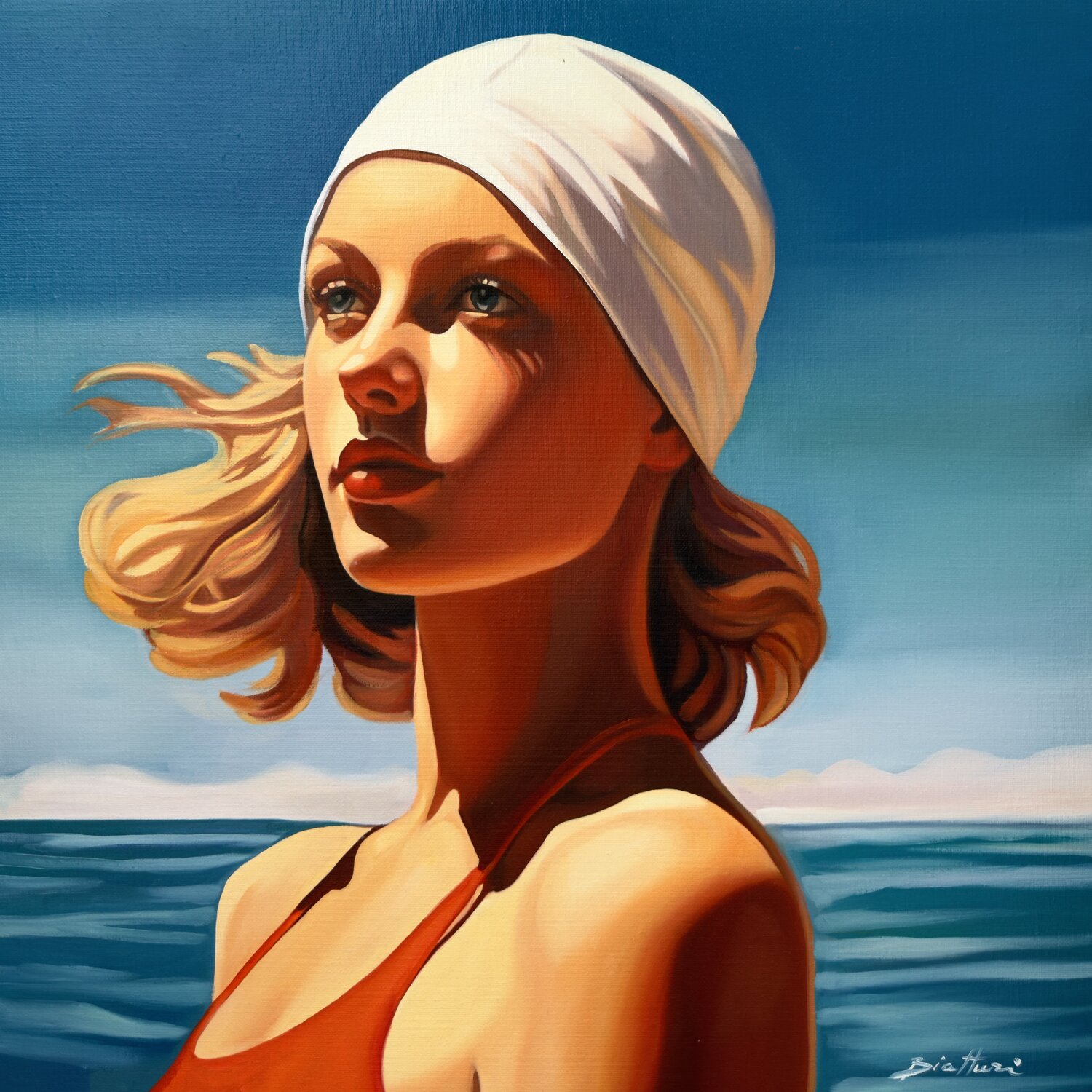 Baigneuse by Irina Biatturi (2024) : Painting Oil on Linen - Singulart