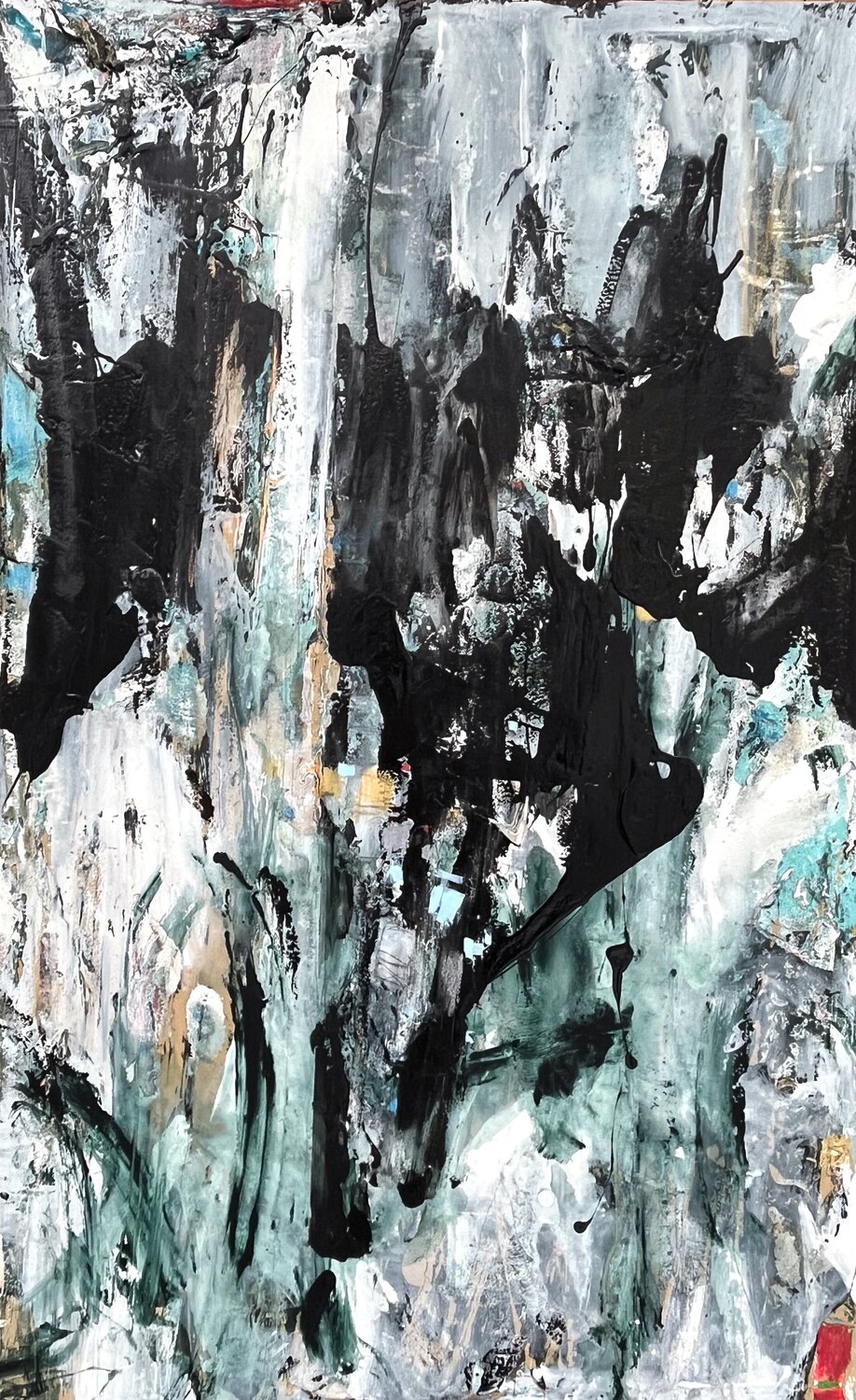 Cold Comment by Jason Forcier (2025) : Painting Acrylic, Oil Pastel on ...