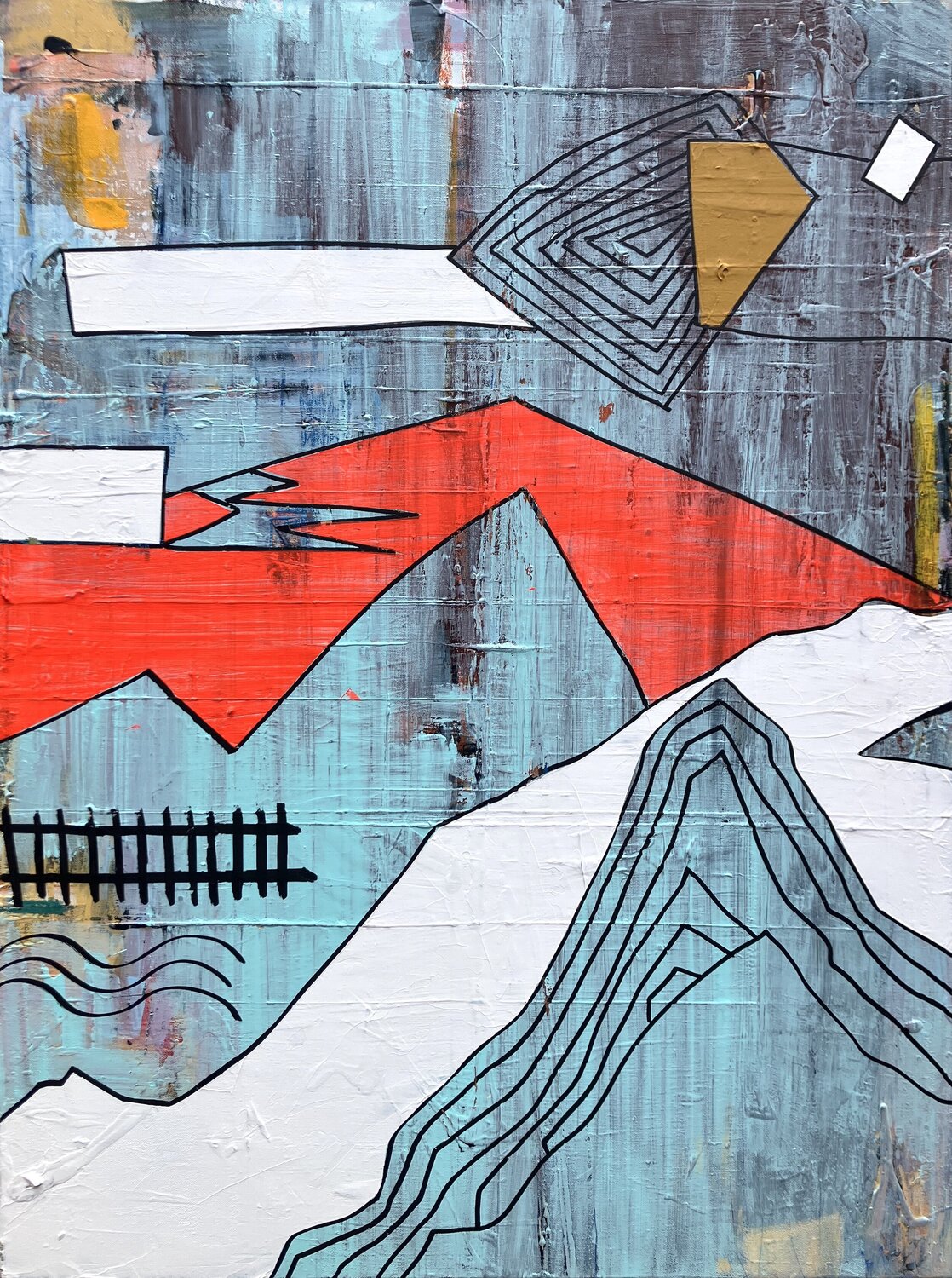 Slim Pickings de Jason Forcier (2025) : Peinture Acrylique, Pastel sur ...