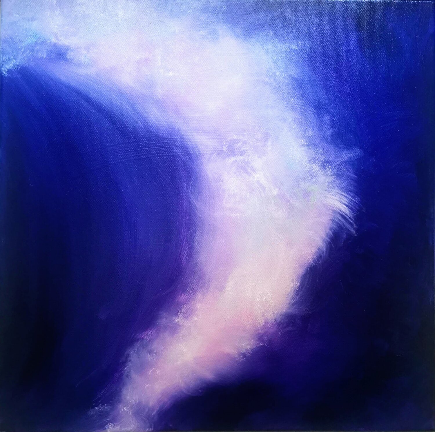 Milky Way in the high country by Jennifer Baker (2023) : Painting Oil on Canvas - SINGULART