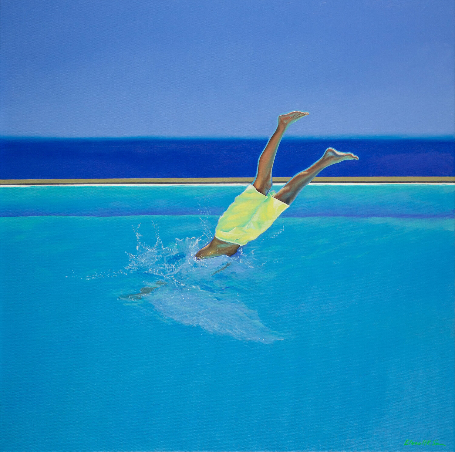 Cool-OFF by Elena K.Smith (2021) : Painting Oil on Linen - SINGULART