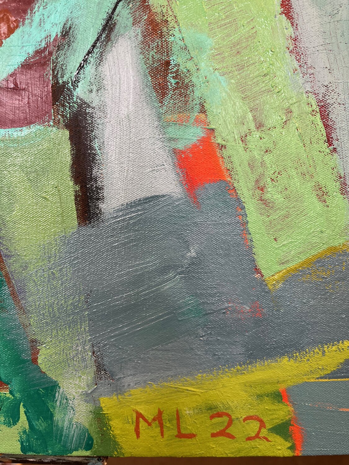 Healed By Green by Mark Lavatelli (2022) : Painting Oil on Canvas - Singulart