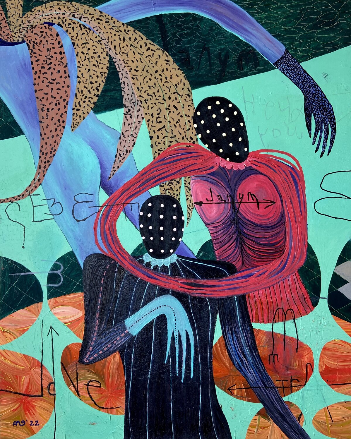 On the way to paradise by Stas Agapitov (2022) : Painting Oil, Pencil ...
