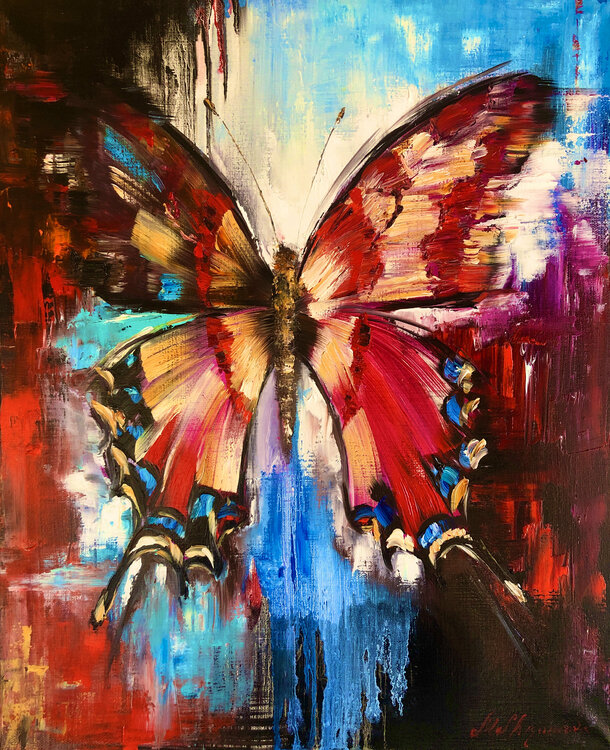 Abstract Paintings Of Butterflies