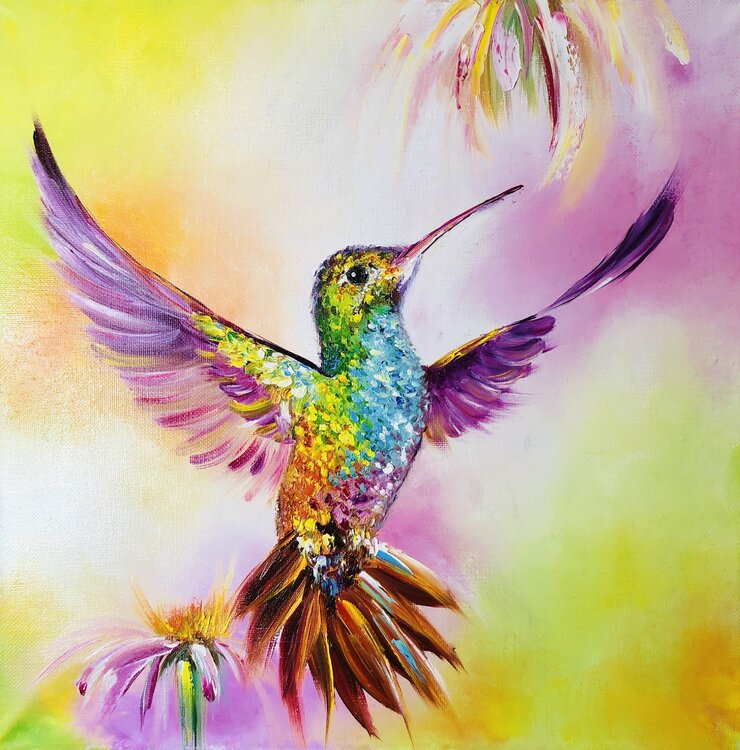 Beautiful Hummingbird Art