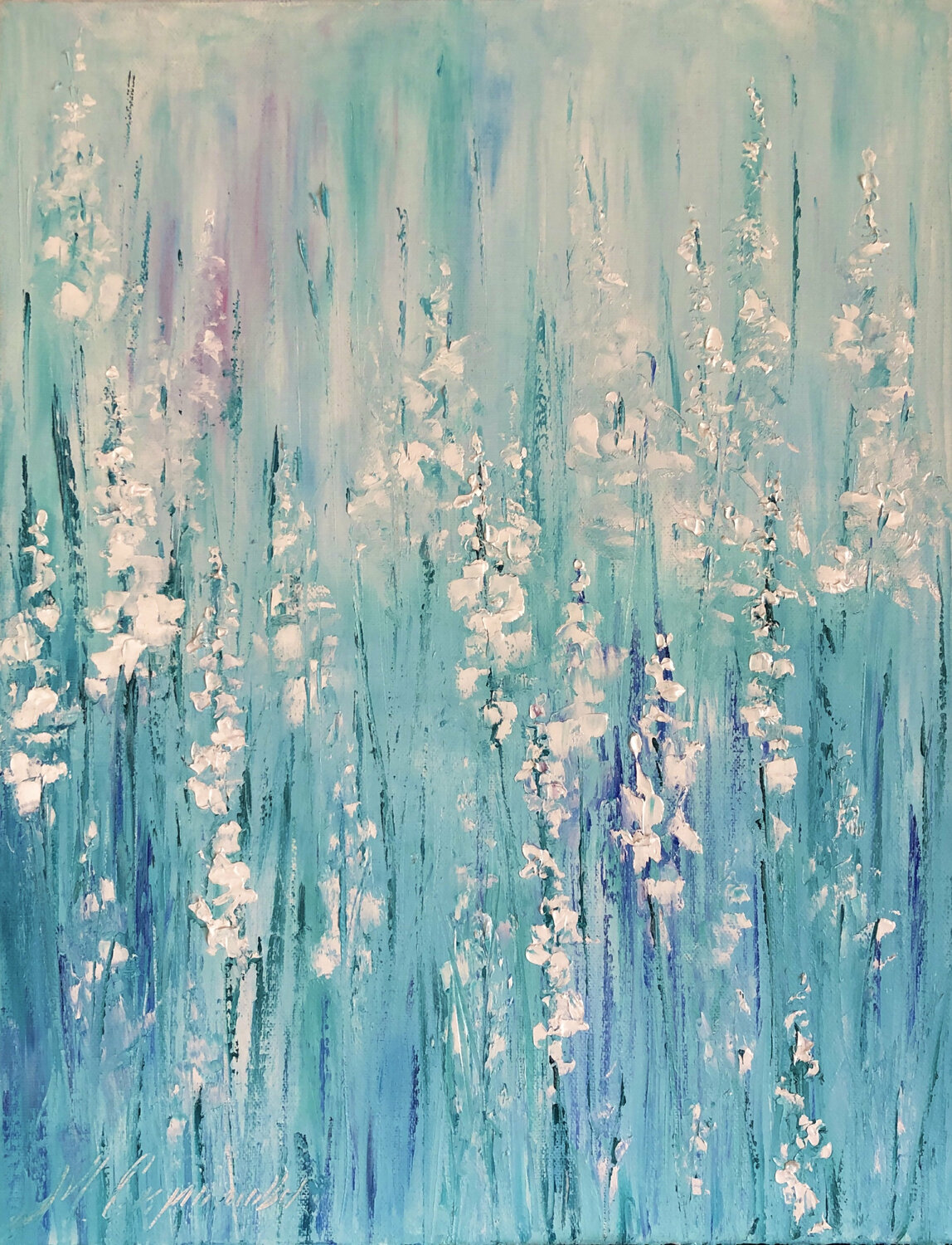 Abstract Pastel Color Paintings