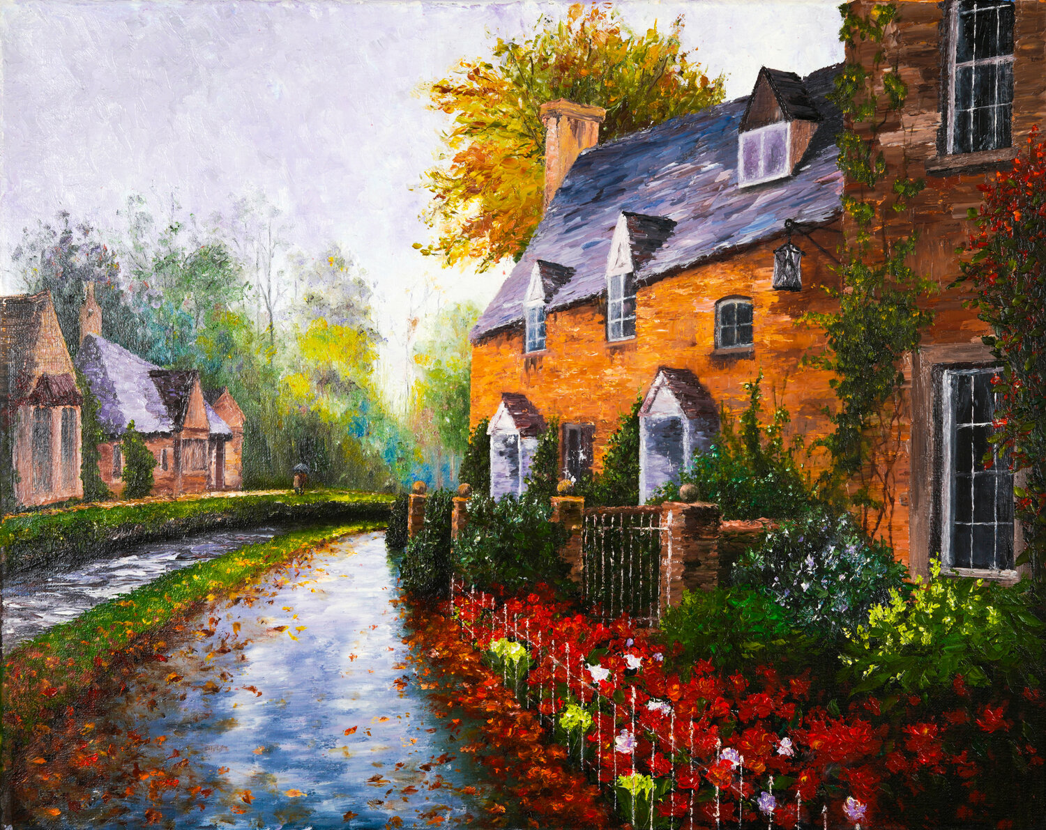 Flower Garden Acrylic Paintings