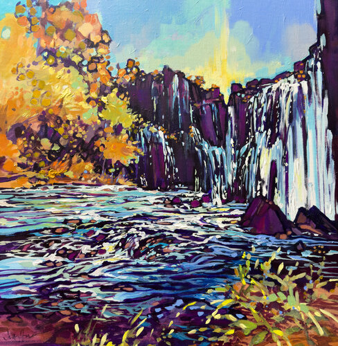 Murder Creek Autumn by Judy Hodge (2023) : Painting Acrylic on Canvas ...