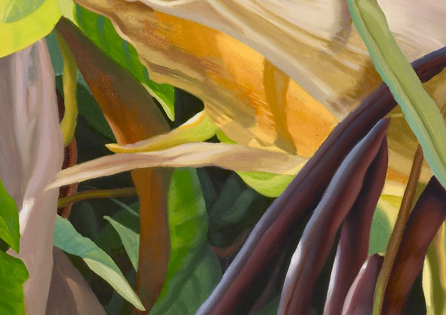 Ancient Garden by Elizabeth Rickert (N.D) : Painting Oil on Canvas ...