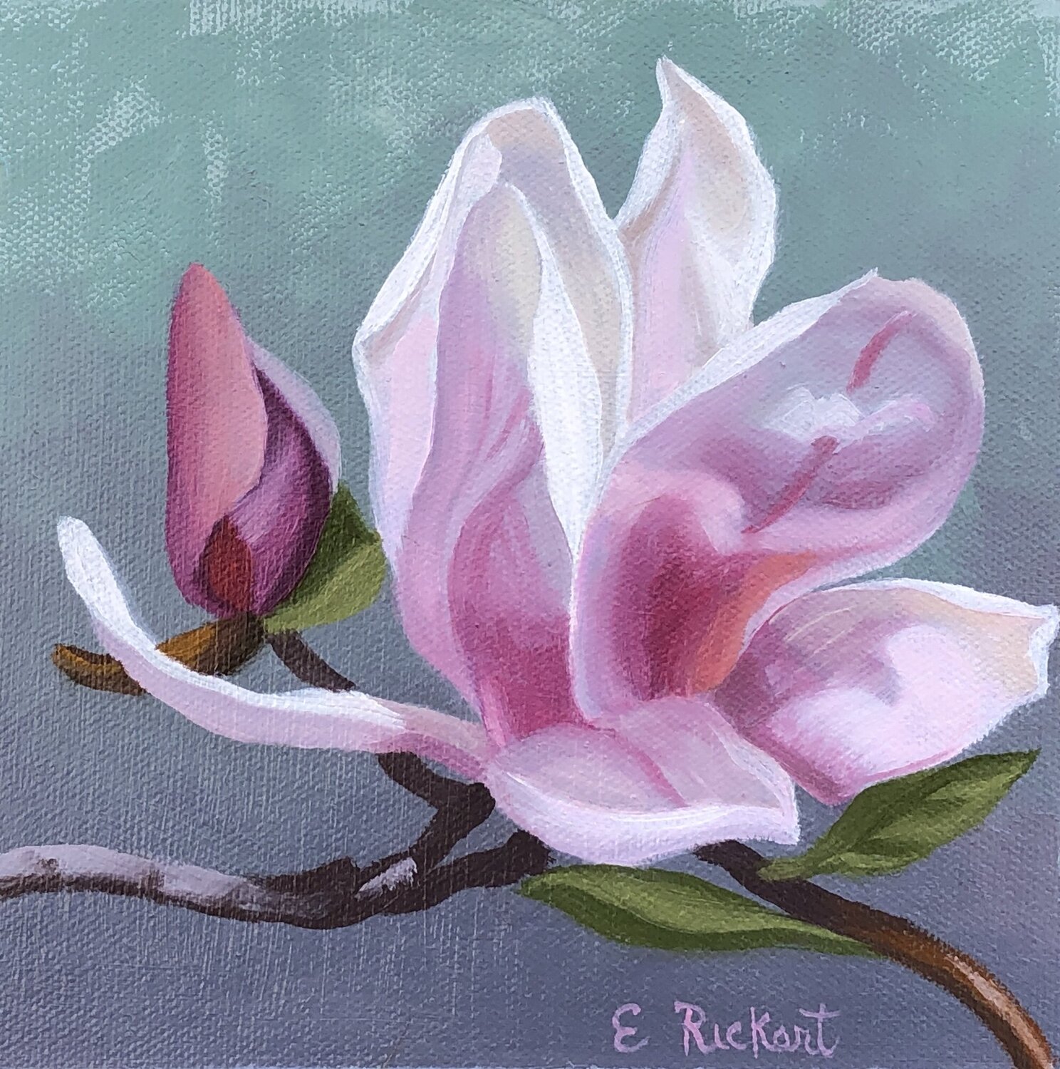 Magnolia Painting Acrylic
