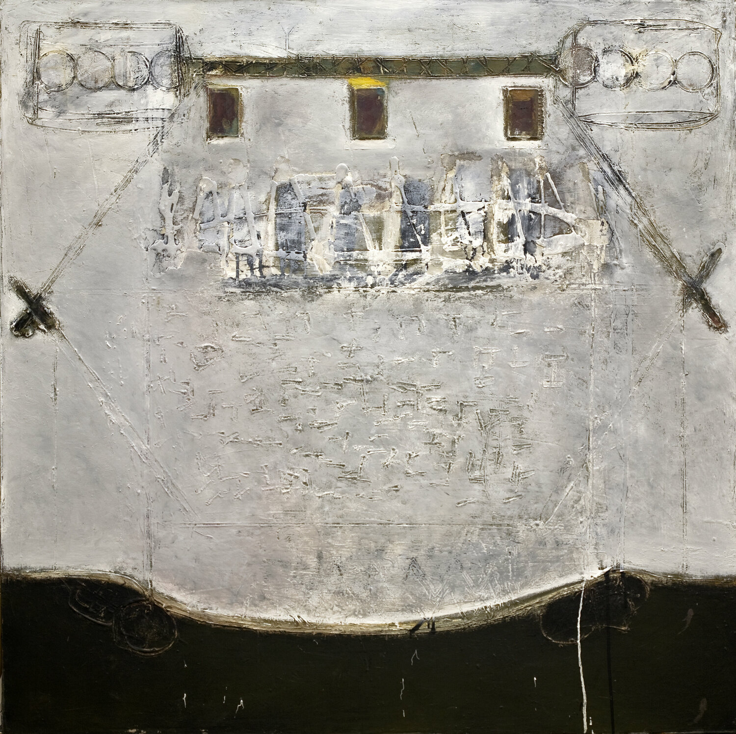 Indigenous by John McCaw (2012) : Painting Oil, Plaster on Canvas ...