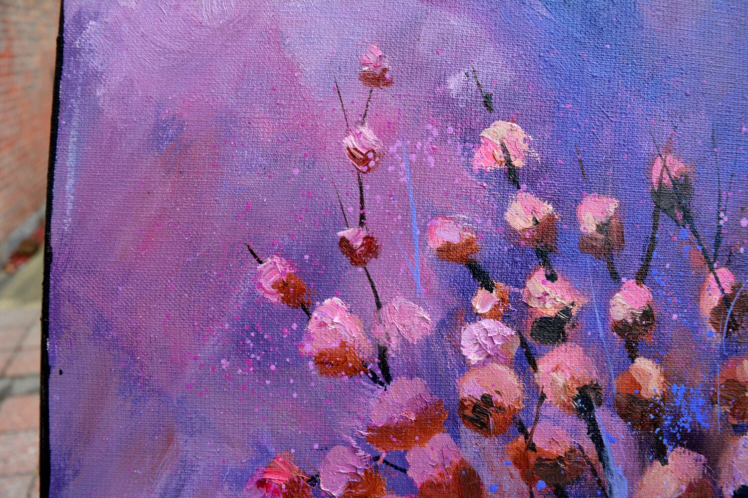 Purple still life 45 von Pol Ledent (2023): Malerei Öl auf Leinwand ...