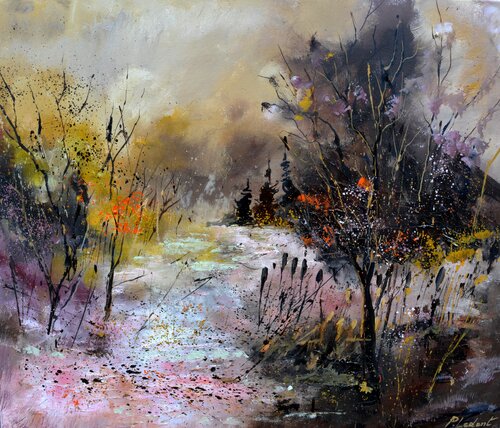 Frozen morning by Pol Ledent (2018) : Painting Oil on Canvas - SINGULART