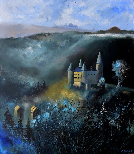 Medieval castle 78 by Pol Ledent (2023) : Painting Oil on Canvas ...