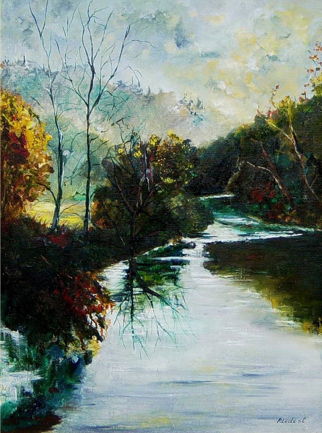 My river by Pol Ledent (2024) : Painting Oil on Canvas - Singulart
