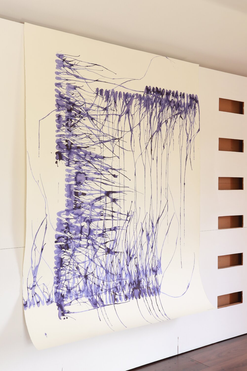 Blue Violet de Denise McCabe (2022) : Dessin Encre de Chine sur Papier ...