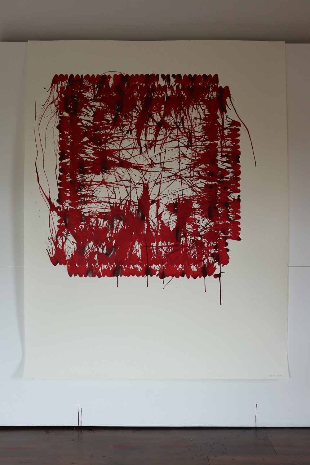 Red Breath 4 von Denise McCabe (2020): Zeichnungen Tusche auf Papier ...