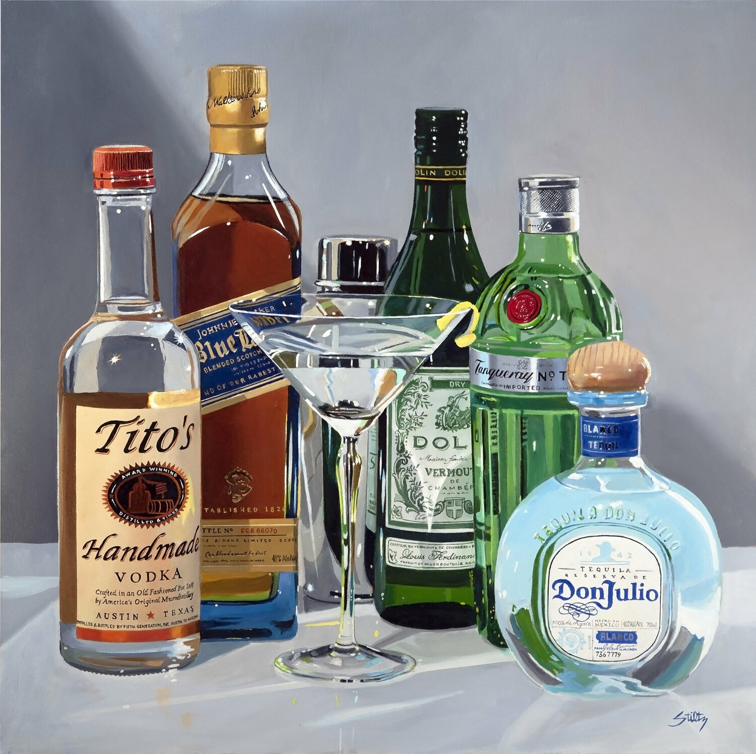 My Favorite Liquors by Tom Stiltz (2019) : Painting Oil on Canvas ...