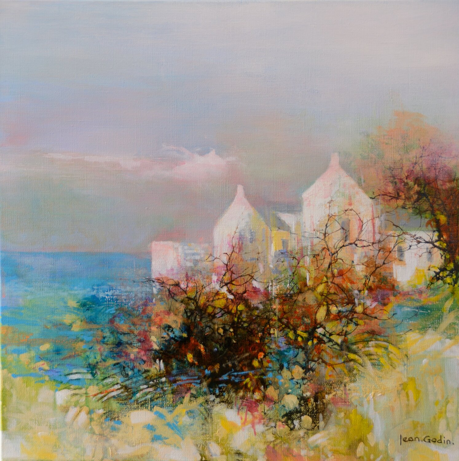 Bord de mer de jean GODIN (2024): Pintura Acrílico en Lienzo - Singulart