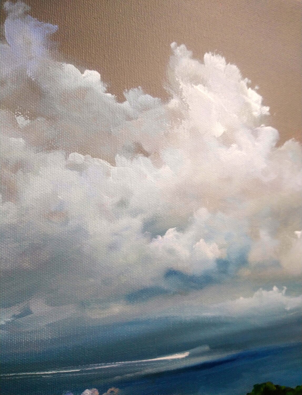 Plaine dans l'arène du ciel by Eric Bruni (2022) : Painting Acrylic ...