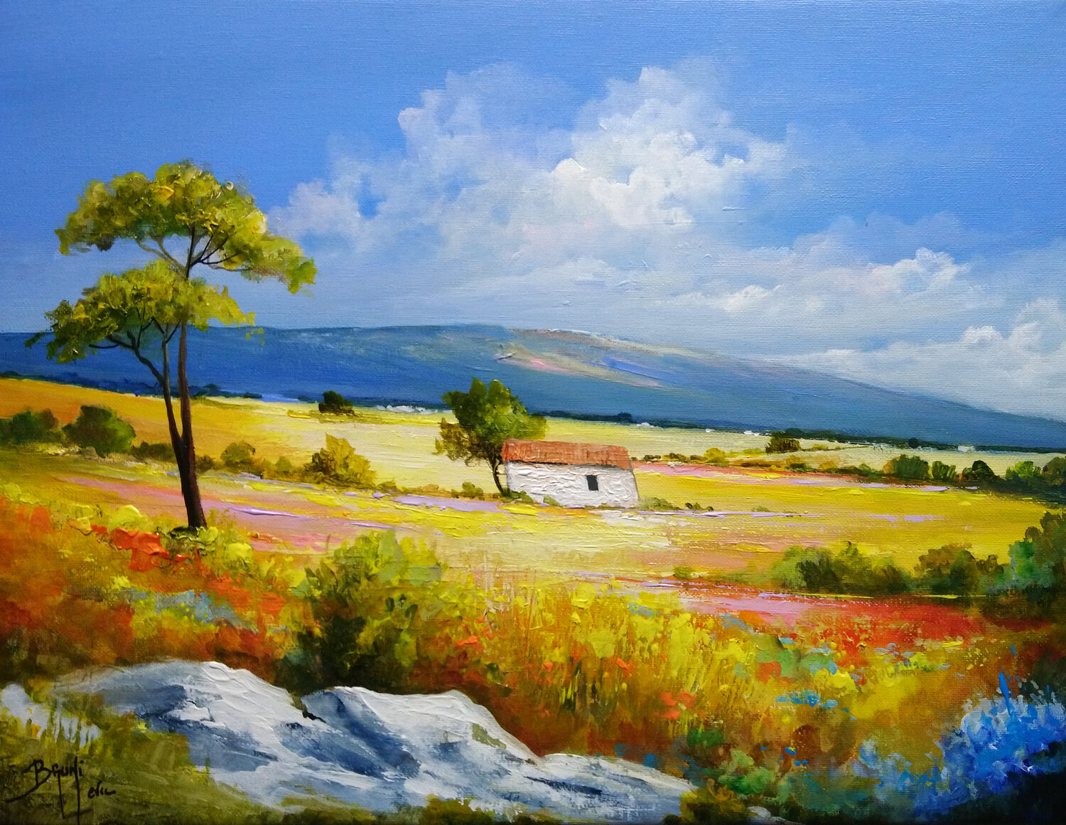 Douceur provençale by Eric Bruni (2022) : Painting Acrylic, Oil on ...