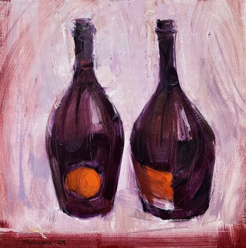 Still life Prosecco White by Alena Shaburdina (2024) : Painting Oil on ...