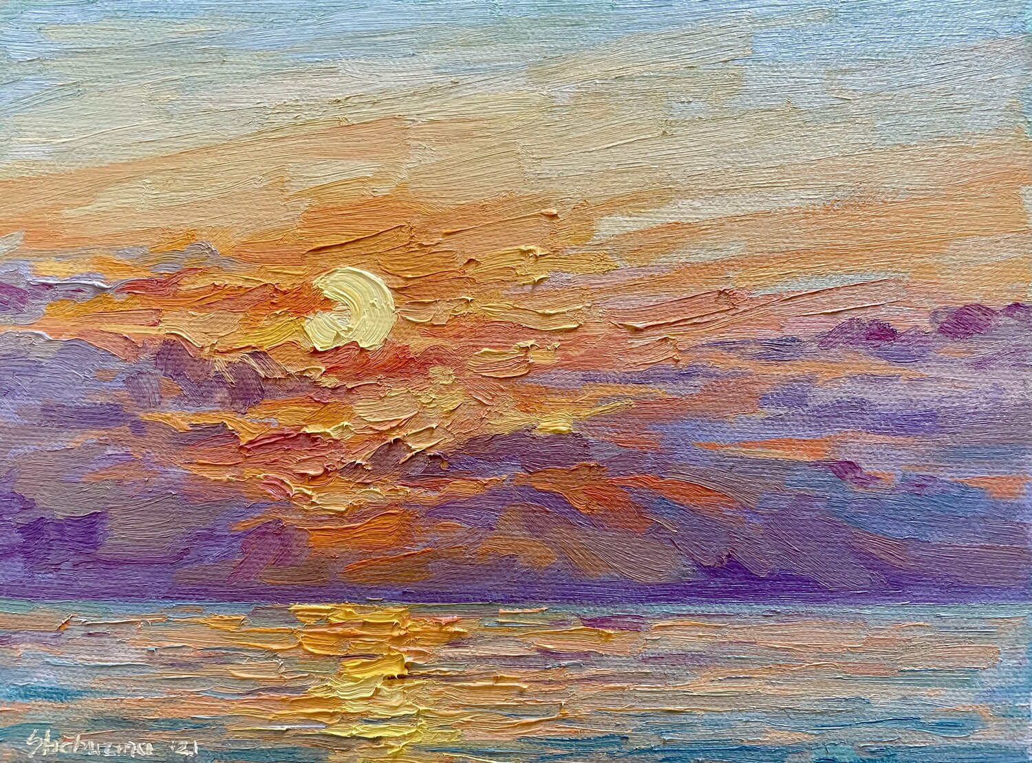 Sketch Of A Sunset