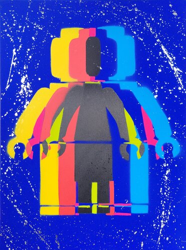 Lego rgb Bleu / Splash by Wawapod (2022) : Painting Spray Paint on ...