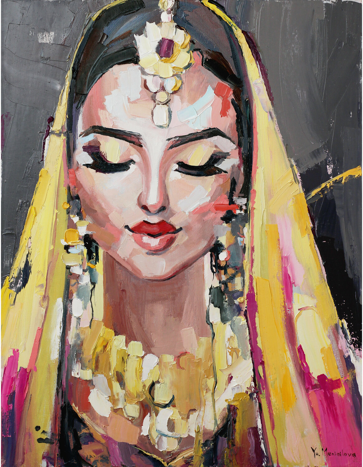 Abstract Paintings Of Indian Women
